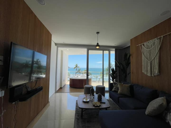 Hermoso Departamento Frente Al Mar, Camino Al Mar - Mazatlán