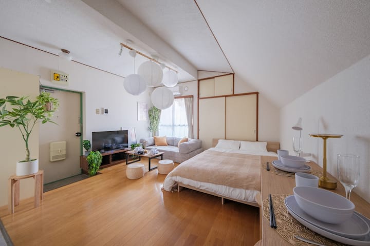 新宿30分以内/渋谷35分/成田・羽田空港のアクセス良/富士山/wi-fi有/4名/京王アリーナ - 후추시