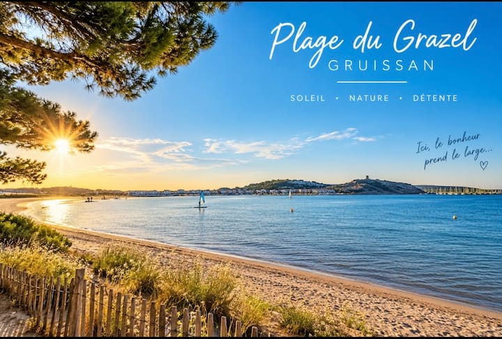 Loue Appartement F3 Avec Petit Balcon - Gruissan