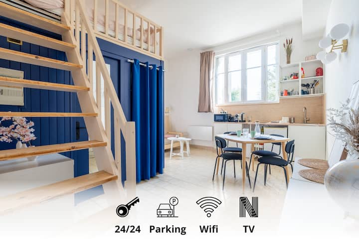 Grand Studio Pratique Avec Parking Devant L'entrée - Tours