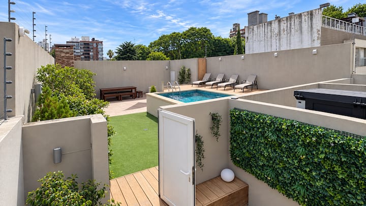 Apartamento Con Patio Y Piscina En Punta Carretas - 몬테비데오
