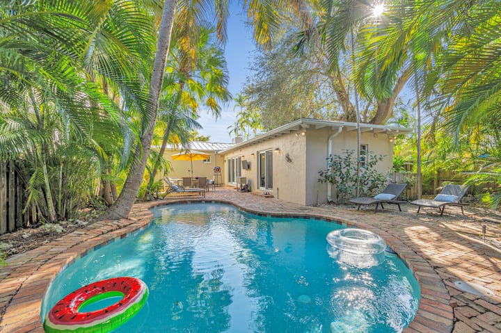 3br Tropical Pool Escape Near Las Olas - Fort Lauderdale