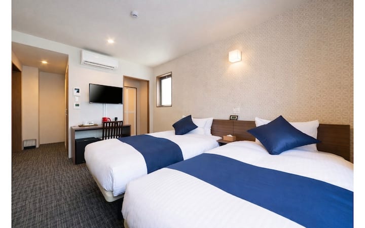 花筑·鞠酒店（京都站店）精选双床房【小冰箱&商务办公桌】 - Kyoto