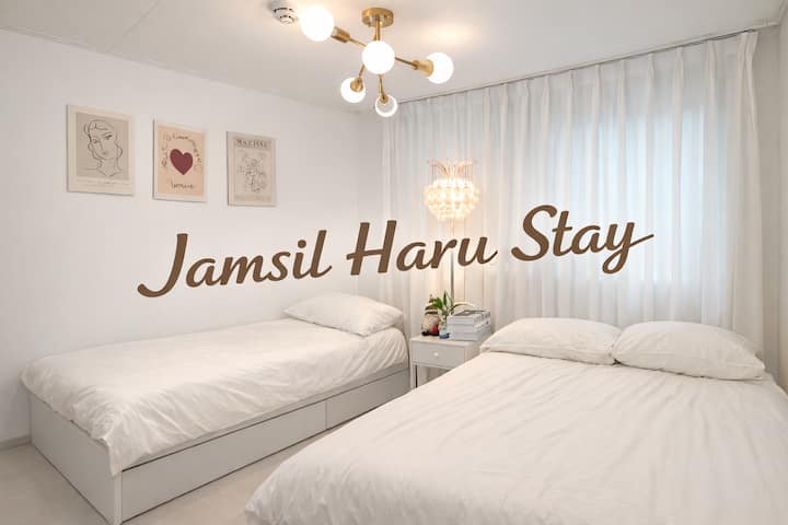 <신규오픈> 
석촌고분역3분/롯데월드, 석촌호수도보5분/kspo Dome/침실2개,침대3개 - Seongnam-si