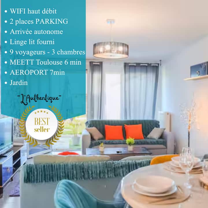 L’authentique Confort - Meet - Parking - Jardin - Aucamville