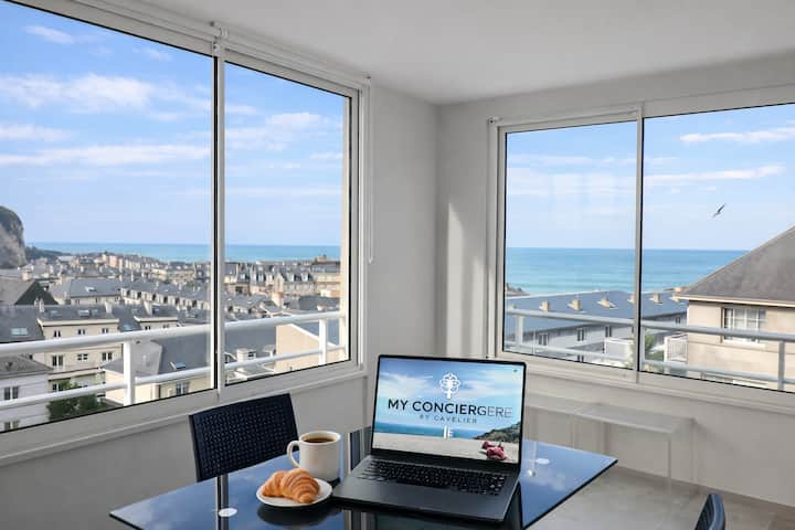 "La Vigie"  Vue Mer, Appartement Deux Chambres. - Saint-Valery-en-Caux