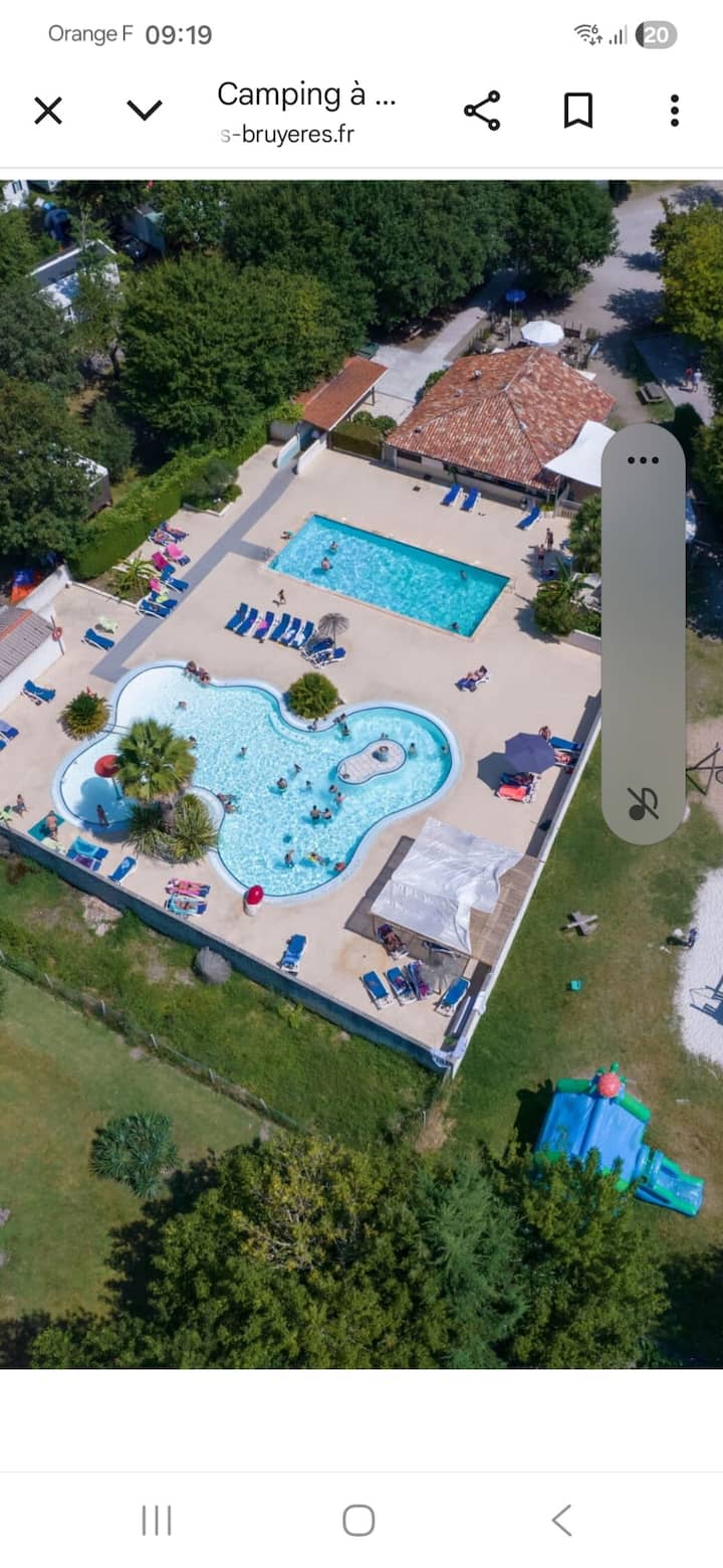 Mobil Home Climatisé Camping Les Bruyères - Sainte-Eulalie-en-Born