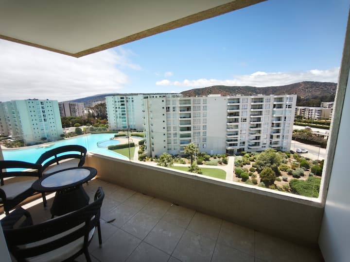 Papudo Laguna. Vista Laguna Y Mar - Papudo