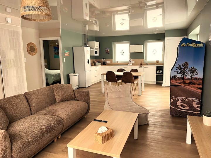 Palm Spring - Suite Familiale Avec Piscine - Maubeuge