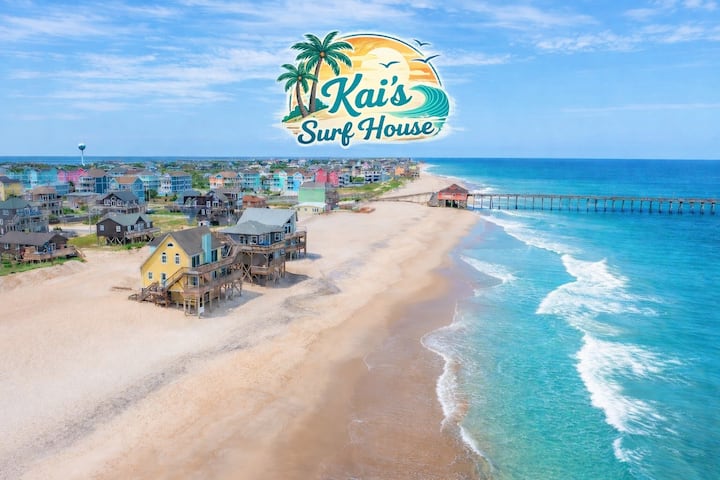 Oceanfront Kai's Surf House*next To Pier*hot Tub - Rodanthe, NC
