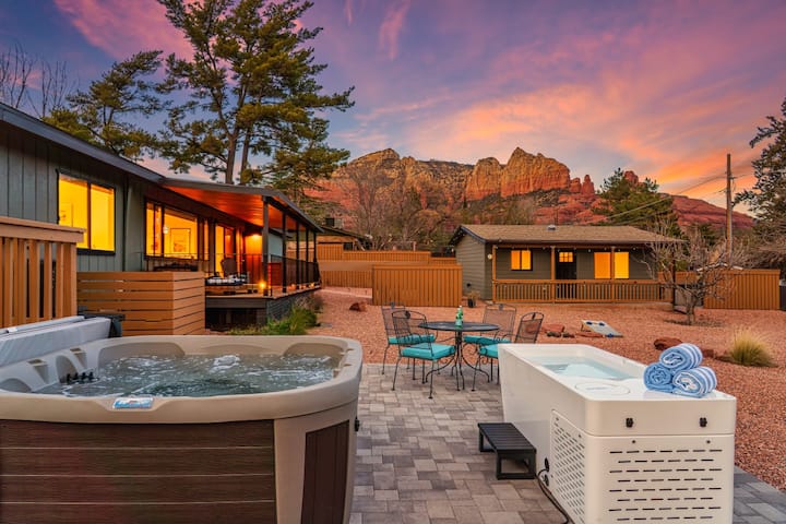 Red Rock Views, Spa & Cold Plunge, Uptown & Trails - Sedona, AZ