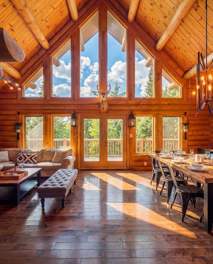 Chalet Thasan - 16 Guests/spa/near Mont-tremblant - Quebec