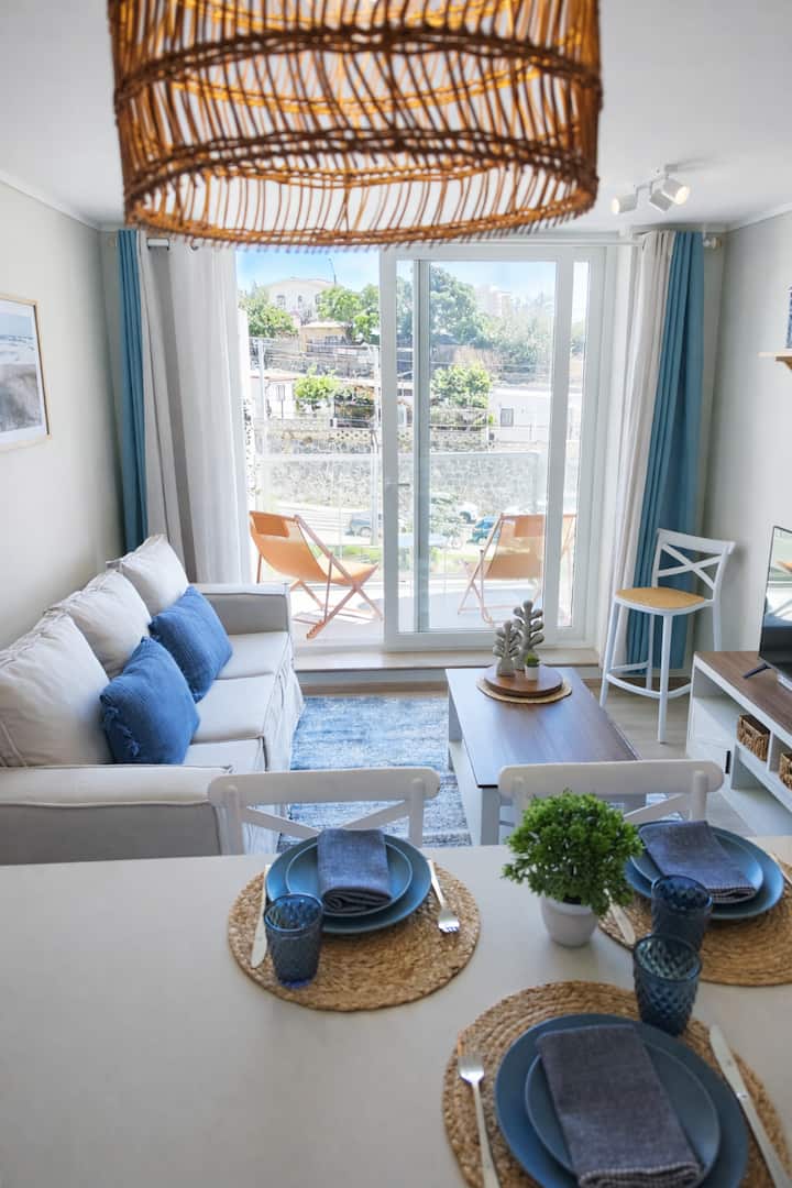 1006, Vista Al Mar, Balcón Privado, Full Equipado - Valparaíso