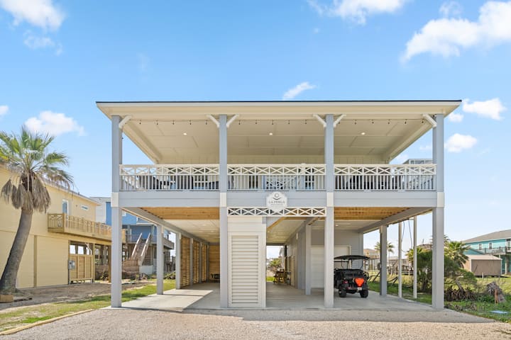 Golf Cart, Elevator, Stylish, 12 Guests - Laperla - Crystal Beach