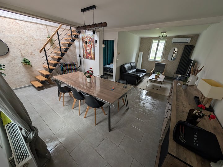 Maison 2 Lits Pour 4 Personnes 
Avec Petite Cour - Douai