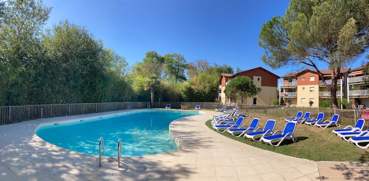 Joli Appartement, Balcon, Piscine. - Labenne