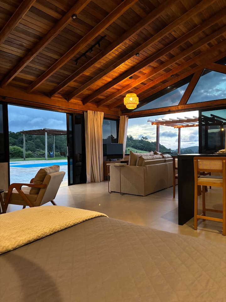 Cabana Com Piscina E Vista Panorâmica - Brasile