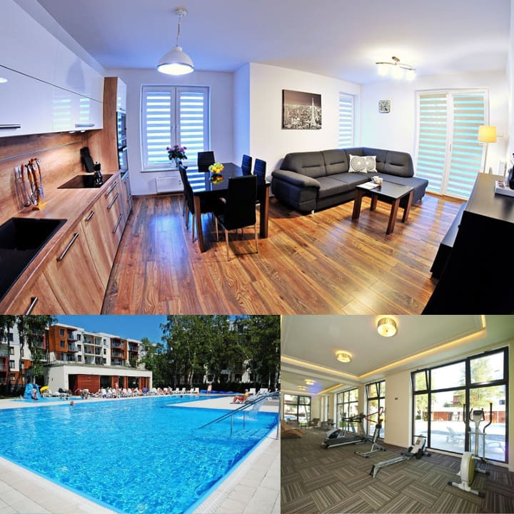 3-room Apartment-outdoor Pool, Sauna, Gym - Kołobrzeg