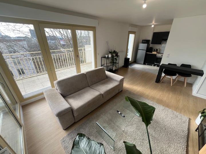 Rooftop 80m² • 6 Pers • Métro 2 Min • Paris - Aubervilliers