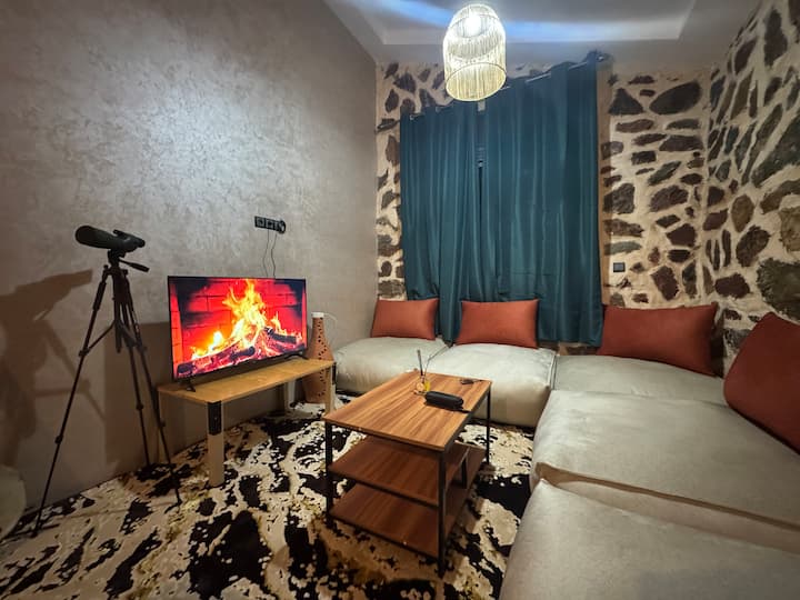 Chalet De Pierre Avec Jacuzzi - Benslimane