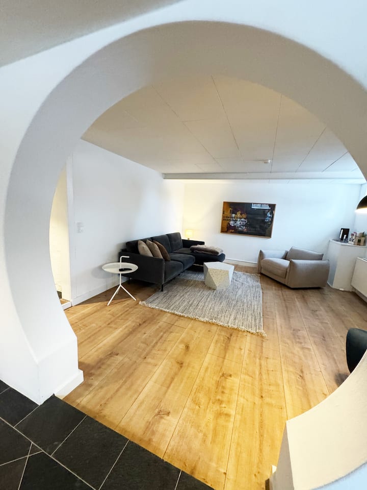 Central And Unique Basement Apartment With Parking - Odense