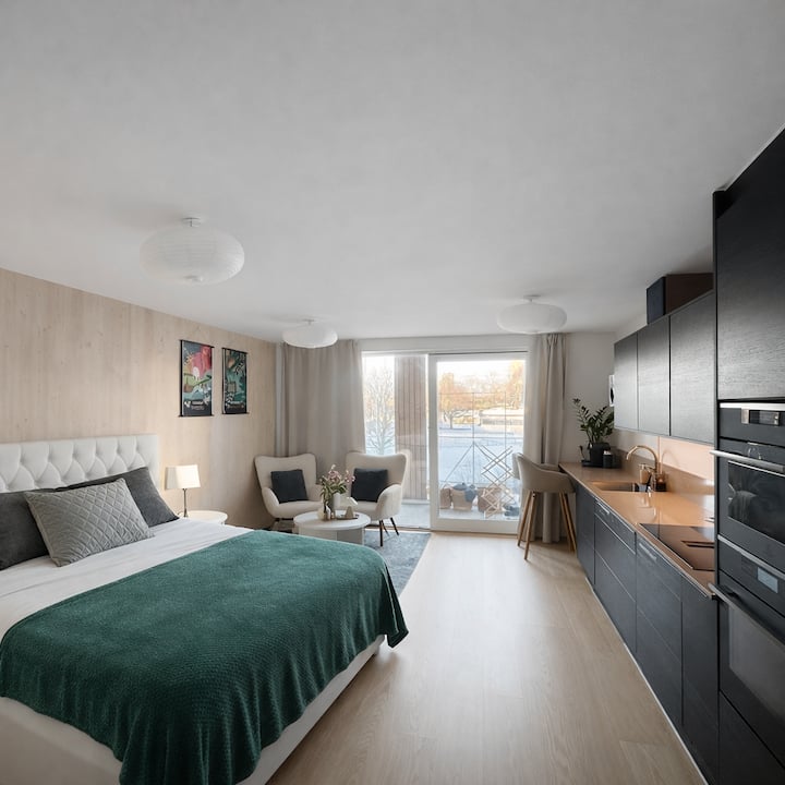 Studio Med Hotellkänsla, Gym, Pool & Co-working - Stockholm