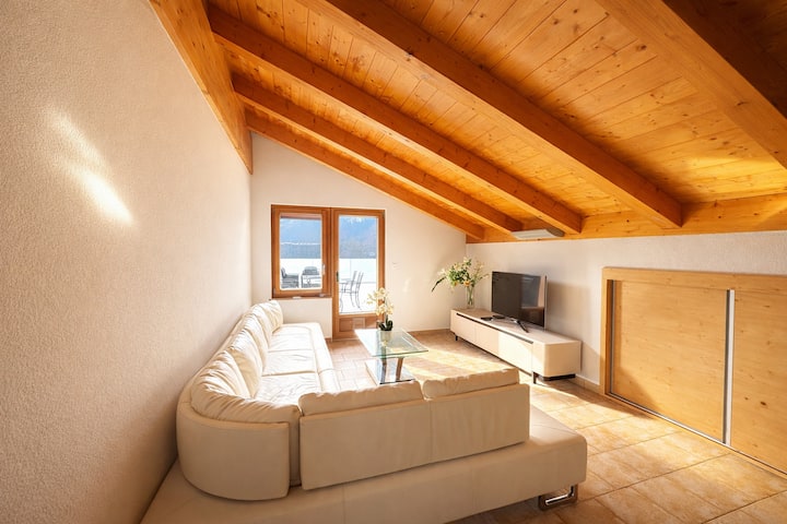 Vue Panoramique Sur Les Vignes Et Soleil Couchant - Martigny