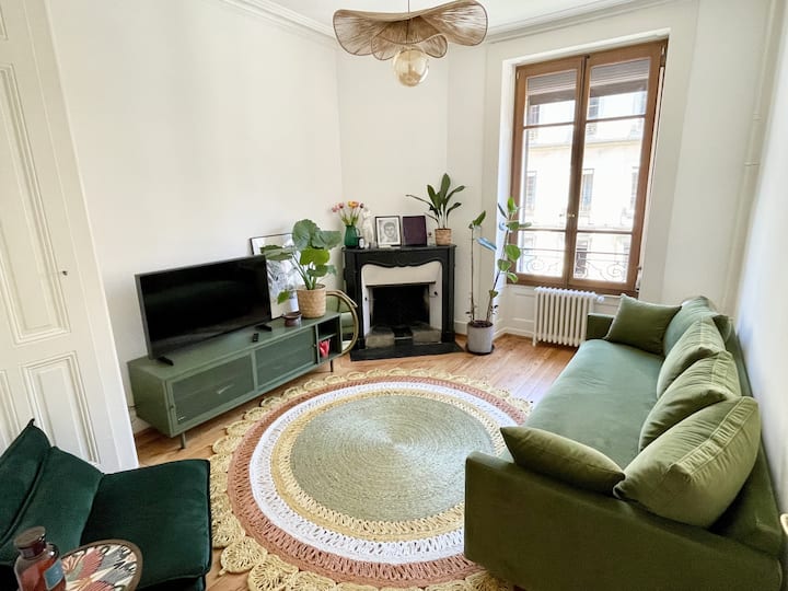 Charme Bohème, 2 Ch, Lac à 1 Min (Eaux-vives) - Genève