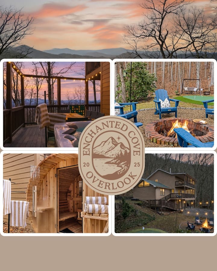 Epic Group Getaway/sauna/arcade/hot Tub/mt Views - Bryson City, NC