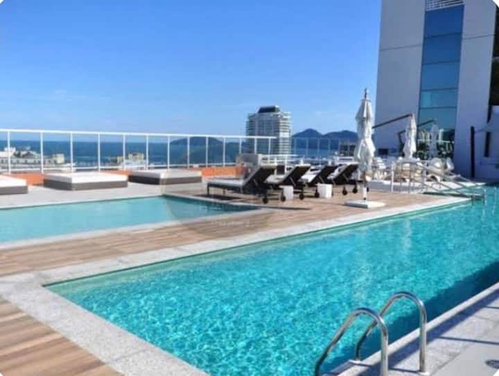Ap Novo Melhor Praia Lazer Completo - Santos