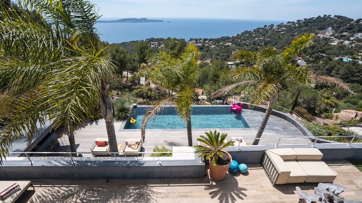 "Bay Zen" 12 Pers Piscine Pétanque Vue Mer - Hyères