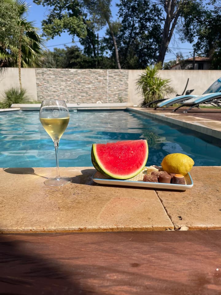 Belle Maison Moderne Proche Aix - Piscine - Clim - Éguilles