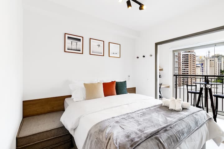 Bsr Modern Studio Near Allianz Park W/ Pool & Gym - Brazil