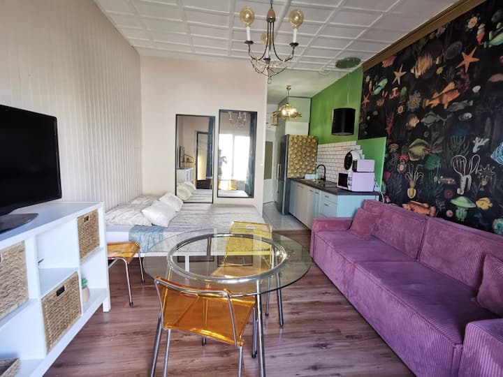 Studio Corail -Plage -Piscine -Parking -Clim -Wifi - Saint-Aygulf