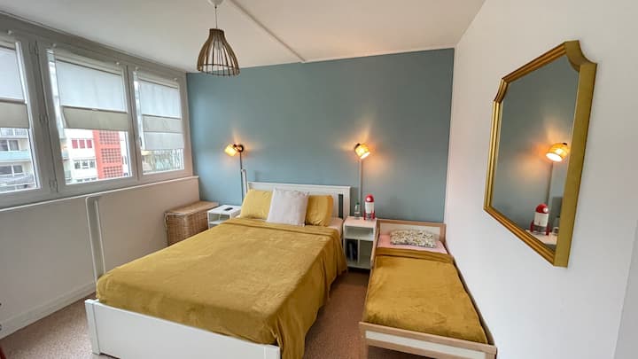 Appartement Lumineux Vue Panoramique Métro à Pieds - Rouen