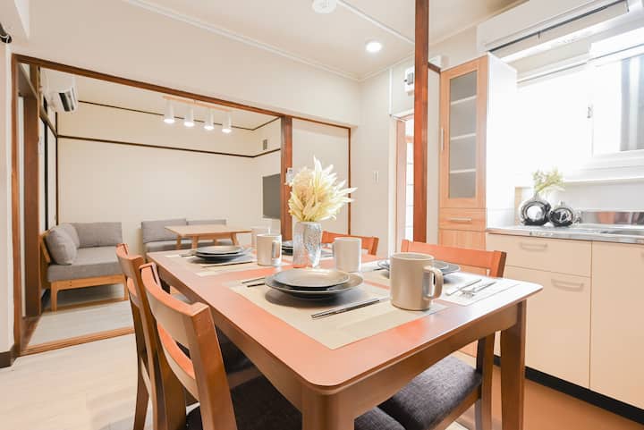 駅徒歩3分/名古屋駅から10分/ベッド6台/86㎡/無料駐車場前 - Nagoya