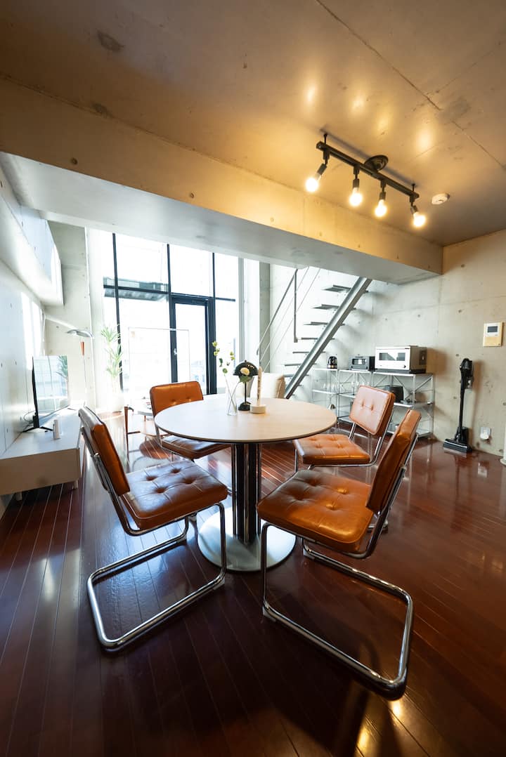 Artk’s Josui【最大5名】薬院大通駅徒歩1分｜64㎡広々完全貸切｜天神5分｜グループ最適 - Fukuoka