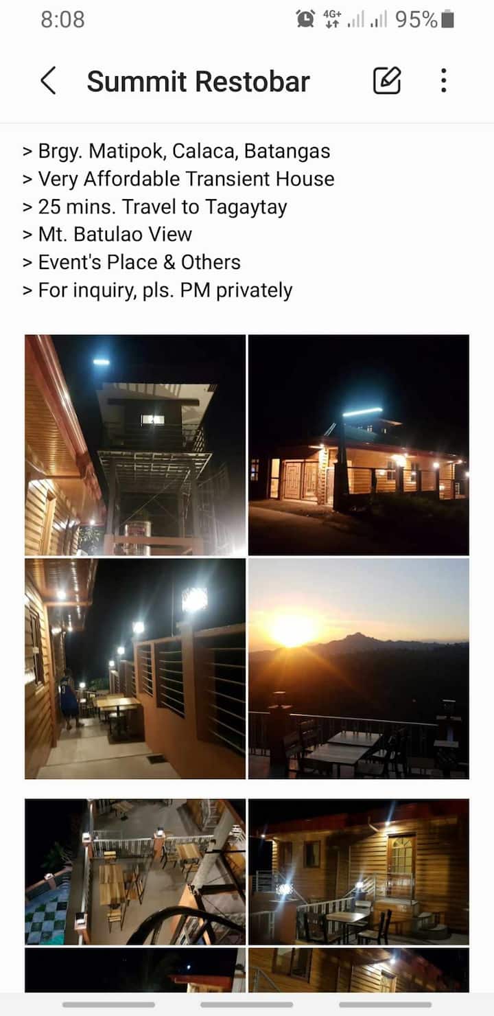 Summit Staycation At Mt. Batulao View. - Calaca