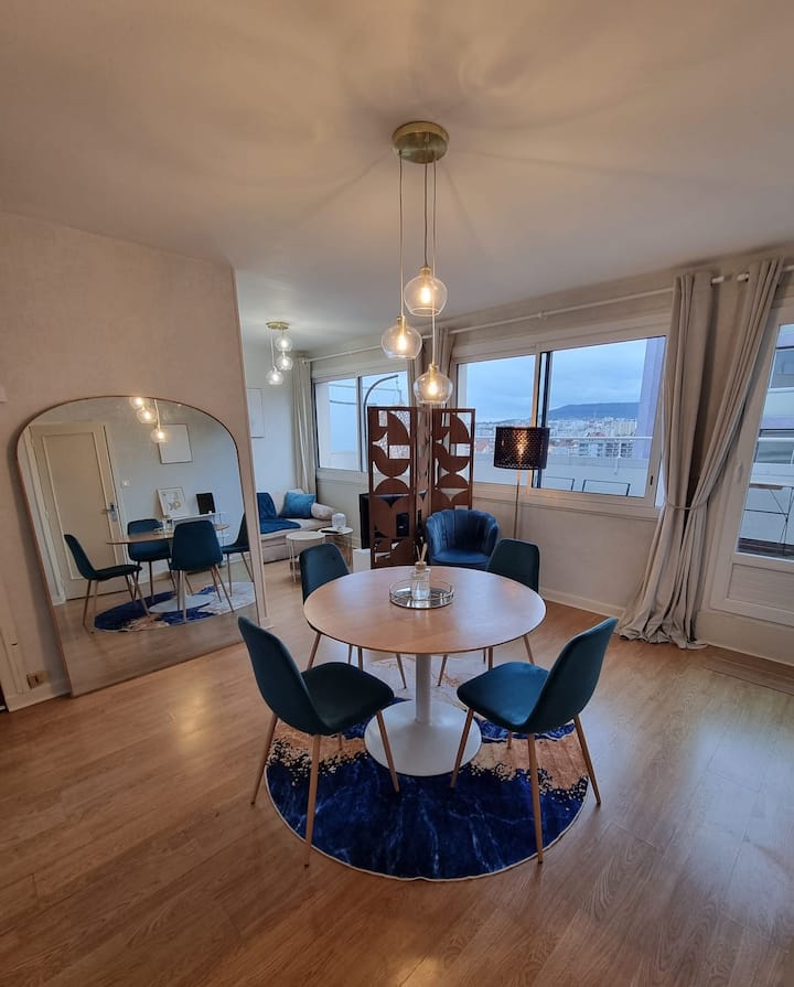 G'art Déco - Clermont, 2 Terasses & Vue Sur Puys - Aubière