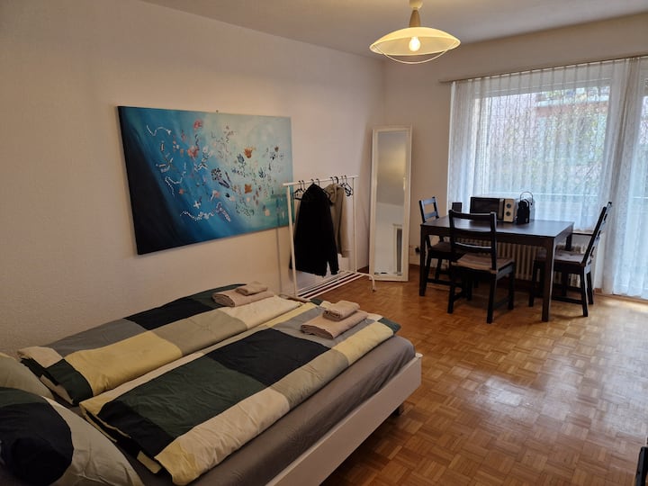 Bright Zurich Studio With Balcony & Parking - Kloten