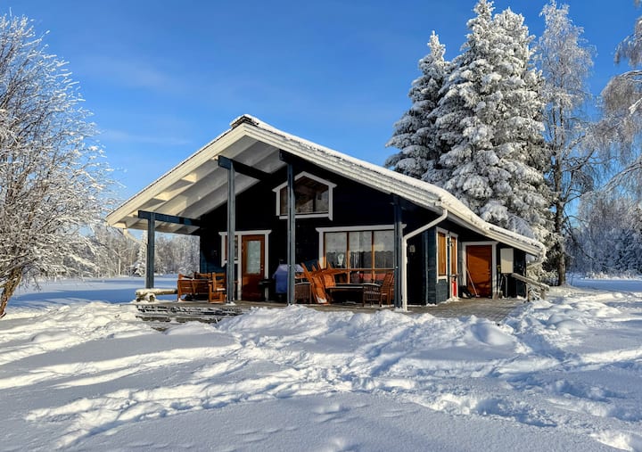 ÄMmi’s Cabin | Riverfront Cabin In Lapland + Sauna - Keminmaa