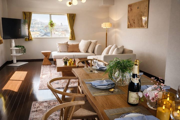 Okayama Castle Stay｜riverside｜sealy Bed｜6 Guests - Okayama