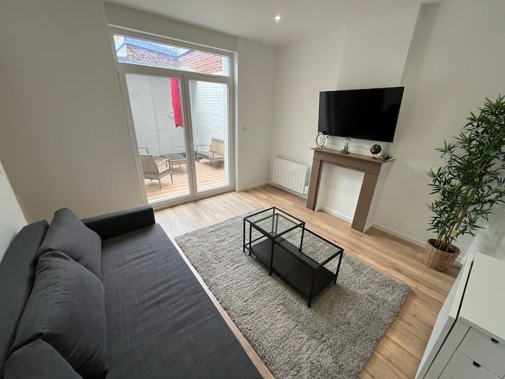 L’escale Lensoise: Maison 6 Lits, Centre, Terrasse - Lens