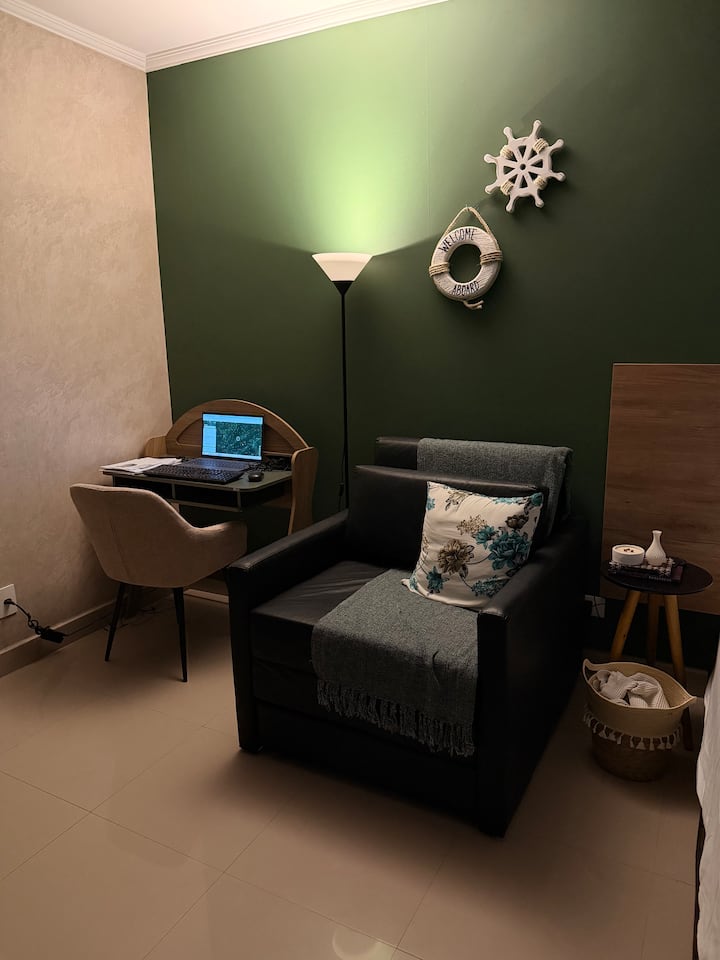 Romance & Conforto — Praia, Calmaria E Home Office - São Vicente