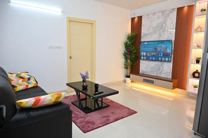 Luxury 1bhk • Near Airport • Balcony •Free Parking - Aéroport Kempegowda Bengaluru (BLR)