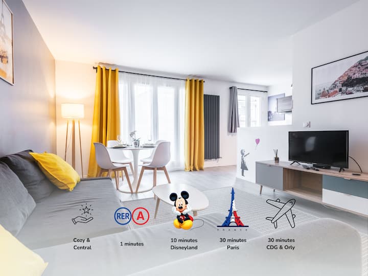 Appartement Tout Confort – Disney & Parking - Bussy-Saint-Georges
