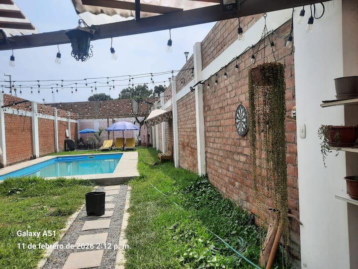 Linda Casa Campo Playa En Mala - Mala