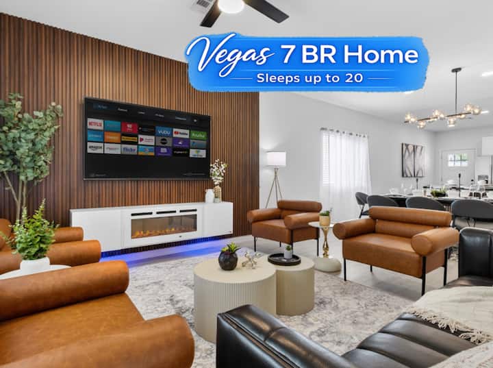 Brand New Elegant 7br Modern Home, Sleeps 20 - Las Vegas, NV