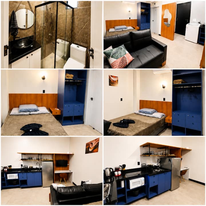 Studio Novo Moderno C/ Cozinha/ar Quente Frio/vaga - Chapecó