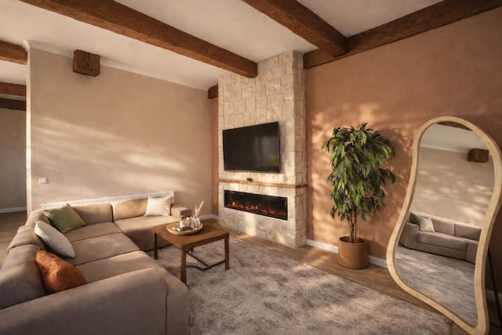 ÇıTak Boheme | Taş Ev, ŞöMine, ÖZel Bahçe, Barbekü - Belen